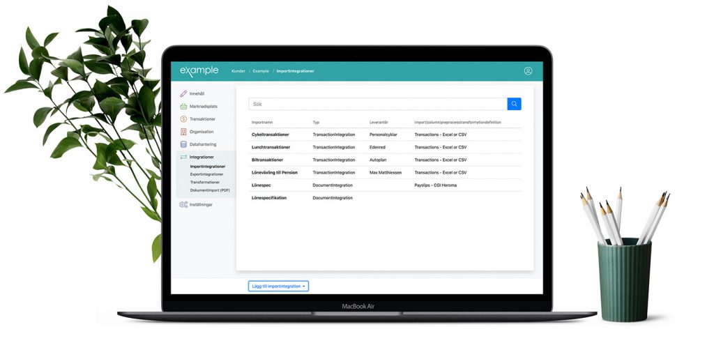 Datahantering och integrationer – Mybenefit